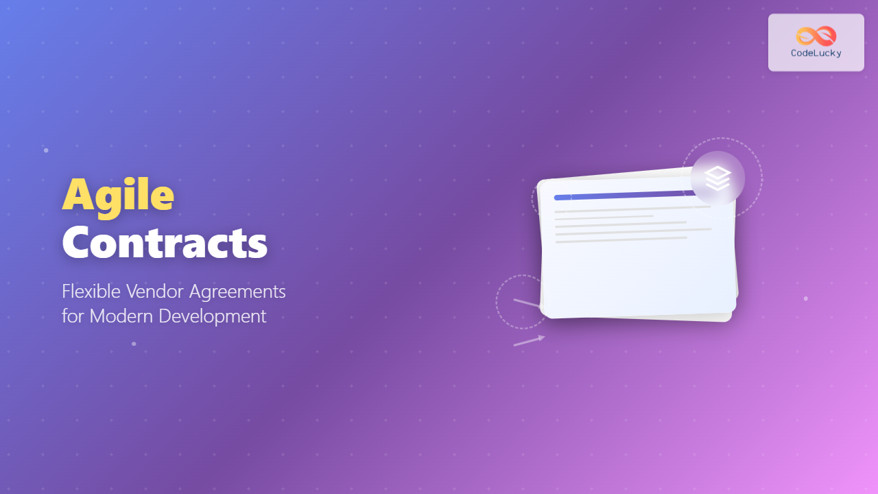 Agile Contracts: Complete Guide to Flexible Vendor Agreements for Modern Software Development ...