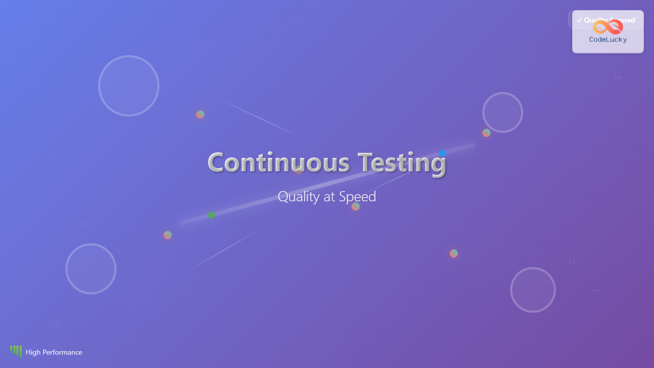 Continuous Testing: Quality at Speed in Modern Agile Development ...