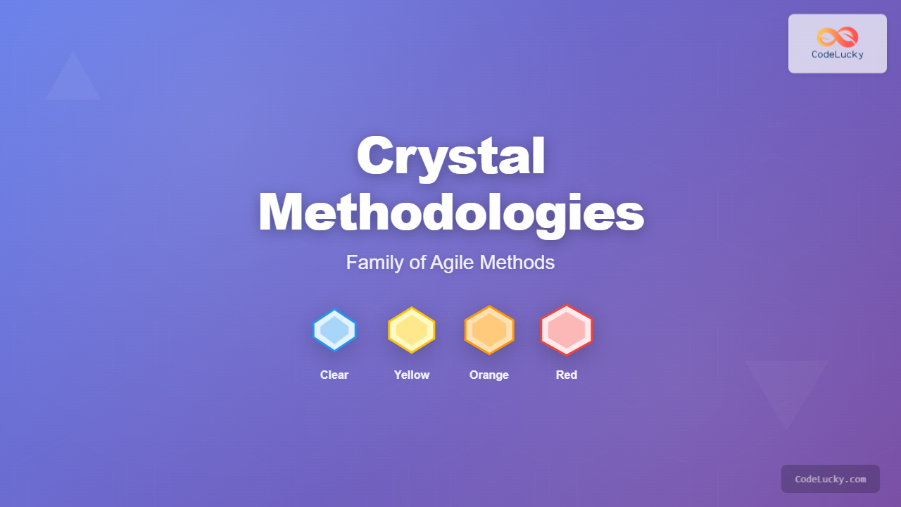 Crystal Methodologies: Complete Guide to the Family of Agile Methods - CodeLucky