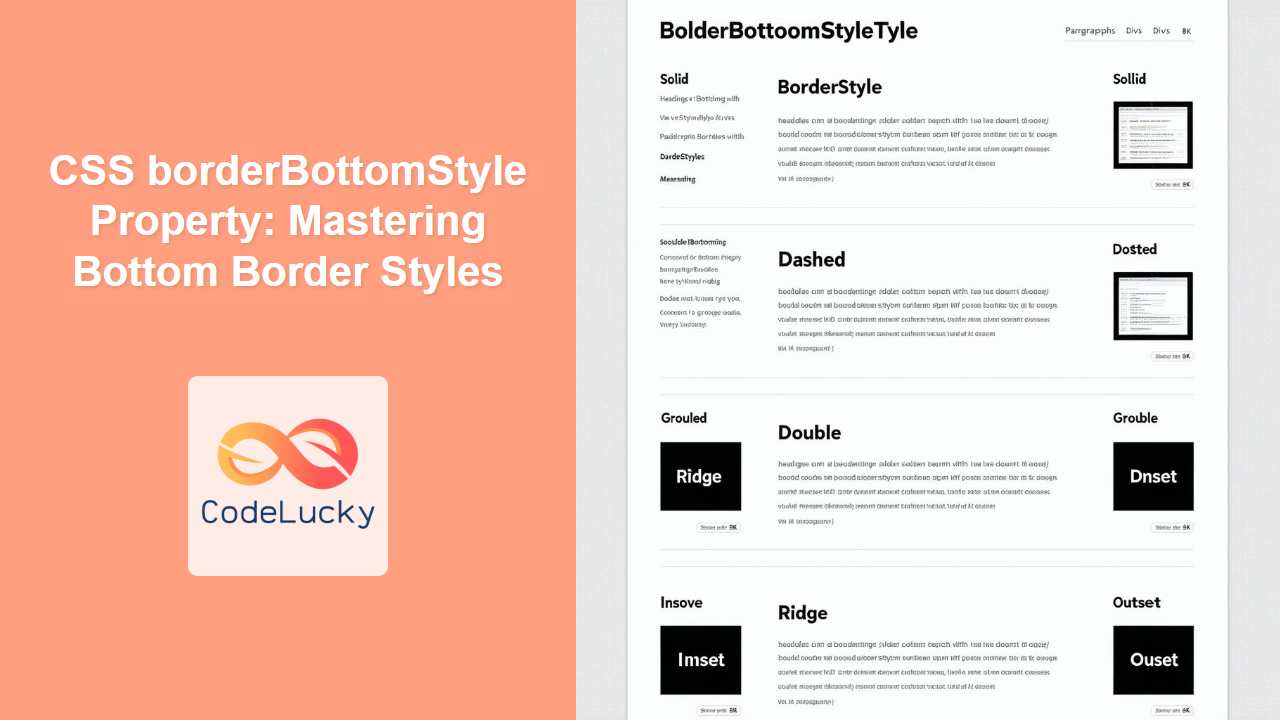 CSS borderBottomStyle Property: Mastering Bottom Border Styles - CodeLucky