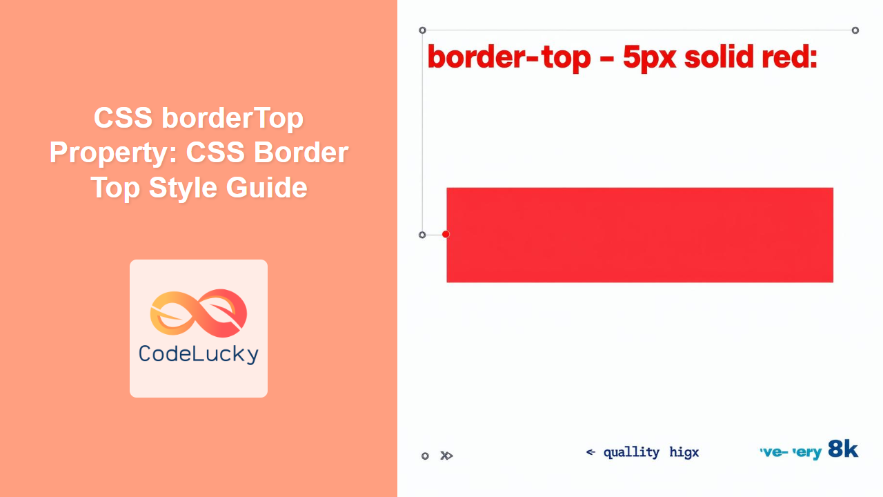 CSS borderTop Property: CSS Border Top Style Guide - CodeLucky