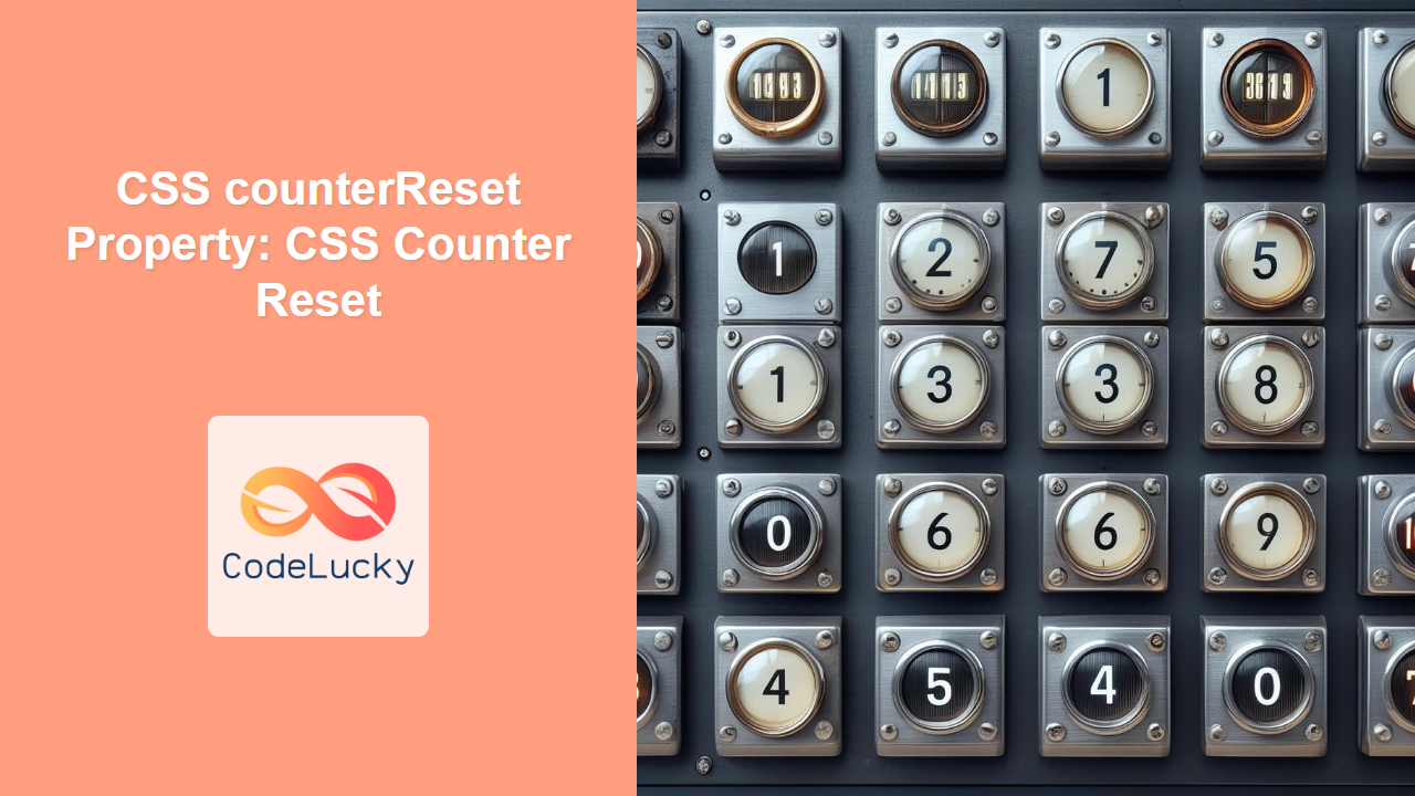 CSS counterReset Property: CSS Counter Reset - CodeLucky