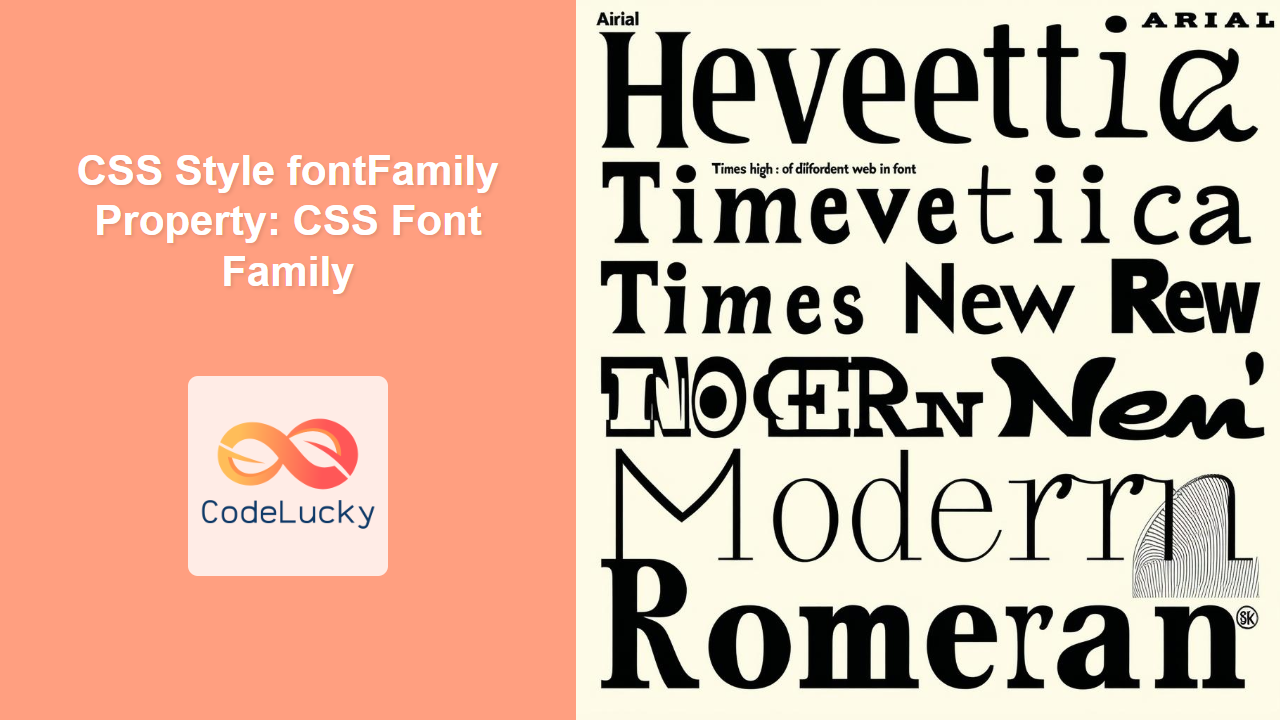 CSS Style fontFamily Property: CSS Font Family - CodeLucky