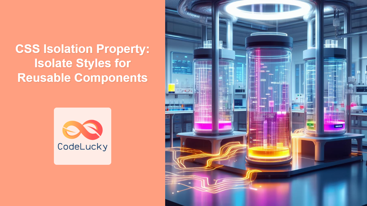 CSS Isolation Property: Isolate Styles for Reusable Components - CodeLucky