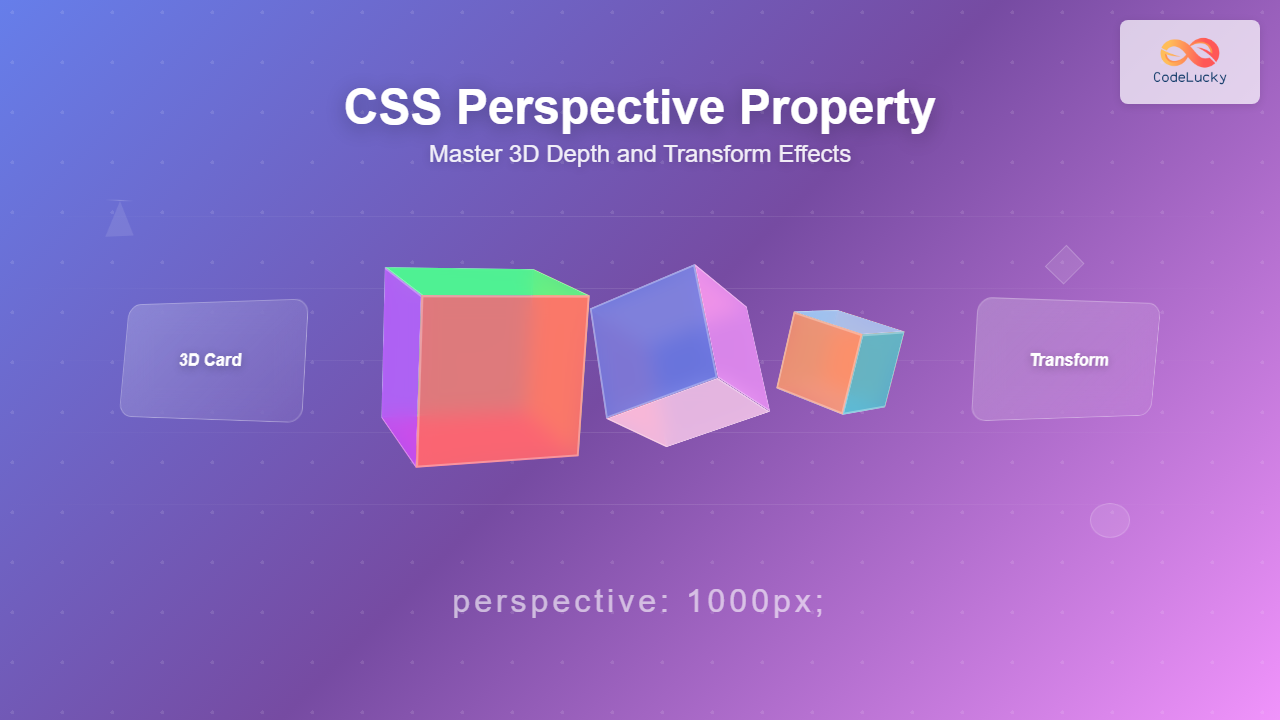 CSS Perspective Property: Master 3D Depth and Transform Effects - CodeLucky