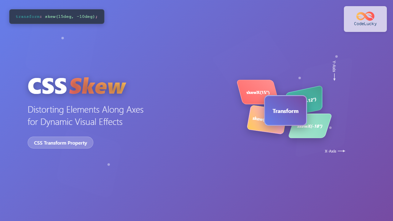 CSS Skew: Distorting Elements Along Axes for Dynamic Visual Effects - CodeLucky