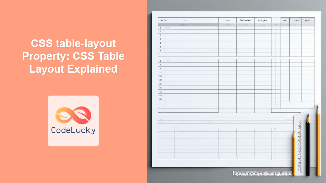 Css Table Layout Property Css Table Layout Explained Codelucky