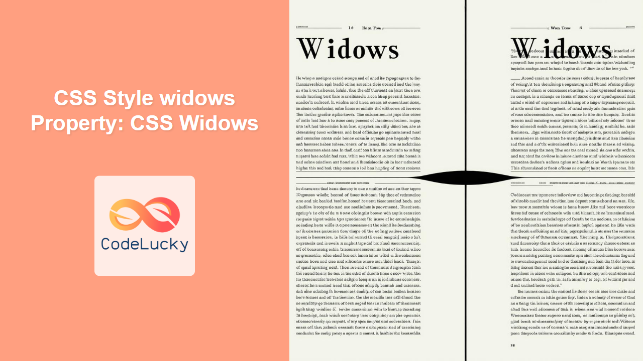 CSS Style widows Property: CSS Widows - CodeLucky