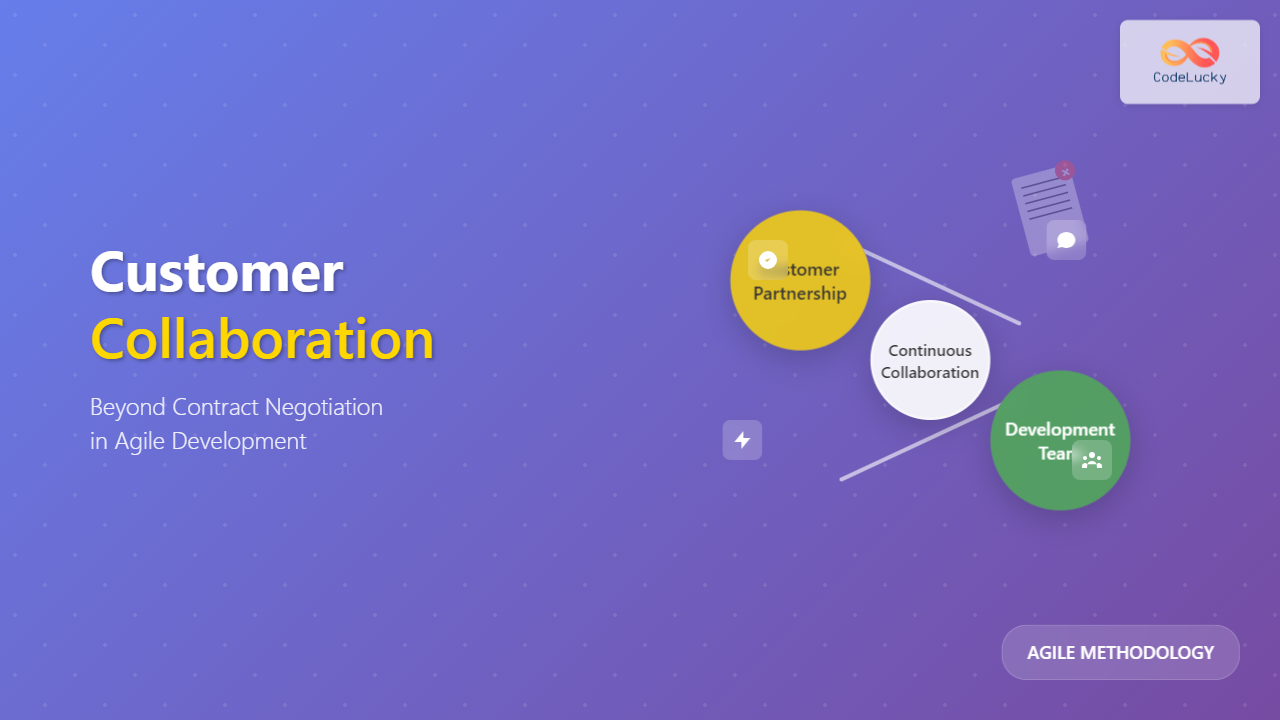 Customer Collaboration: Beyond Contract Negotiation in Agile ...