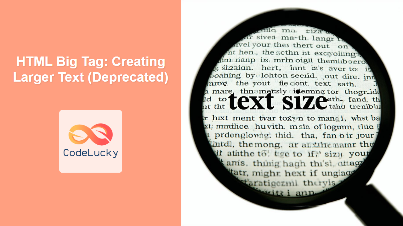 HTML Big Tag: Creating Larger Text (Deprecated) - CodeLucky