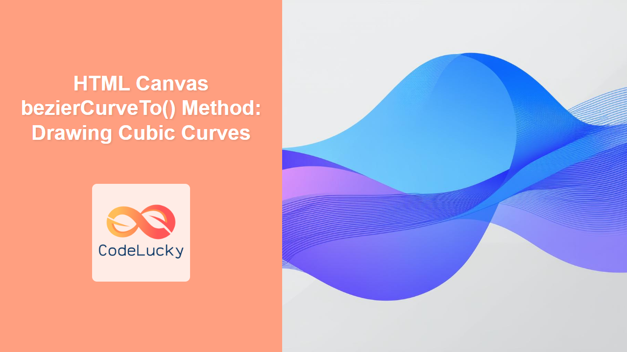 HTML Canvas bezierCurveTo() Method: Drawing Cubic Curves - CodeLucky