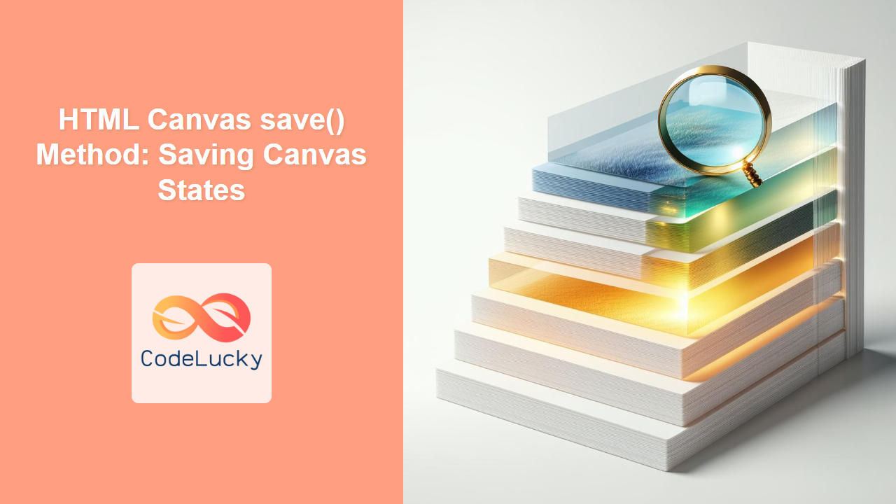 HTML Canvas save() Method: Saving Canvas States - CodeLucky