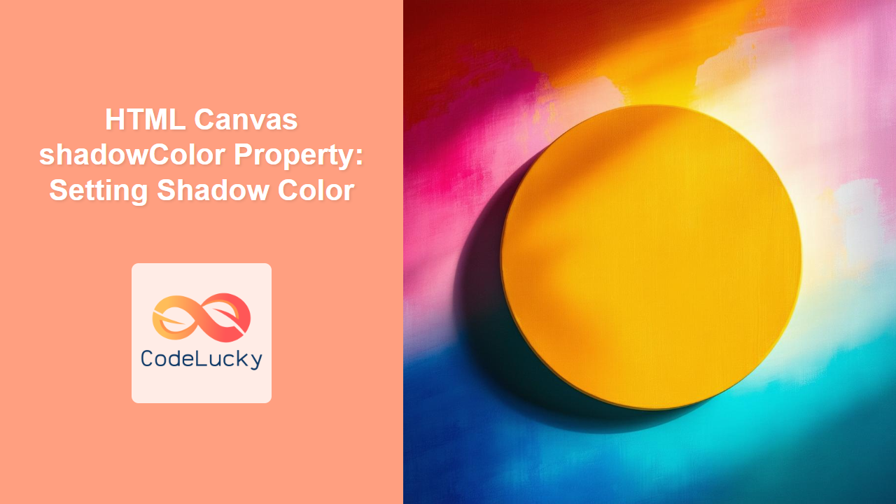 HTML Canvas shadowColor Property: Setting Shadow Color - CodeLucky