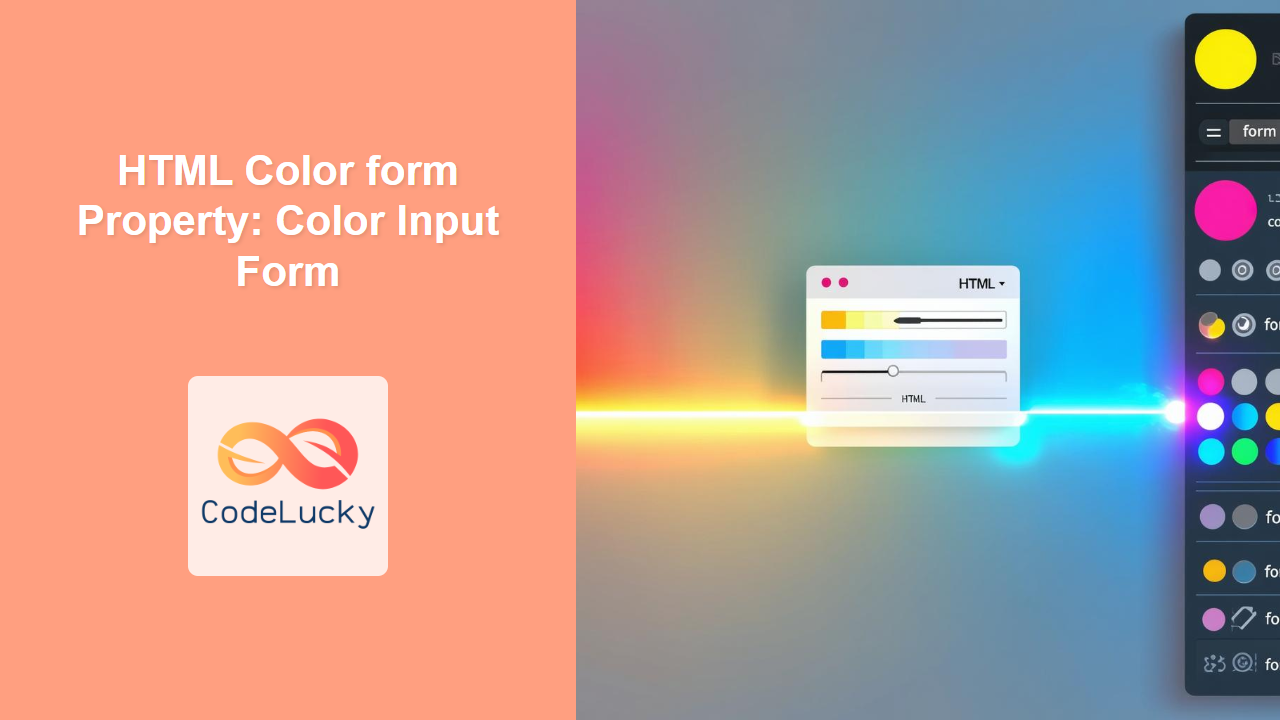 HTML Color form Property: Color Input Form - CodeLucky