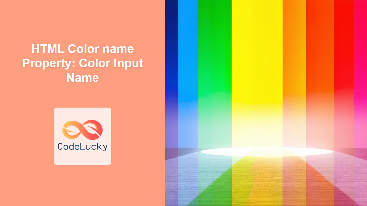 HTML Color name Property: Color Input Name - CodeLucky