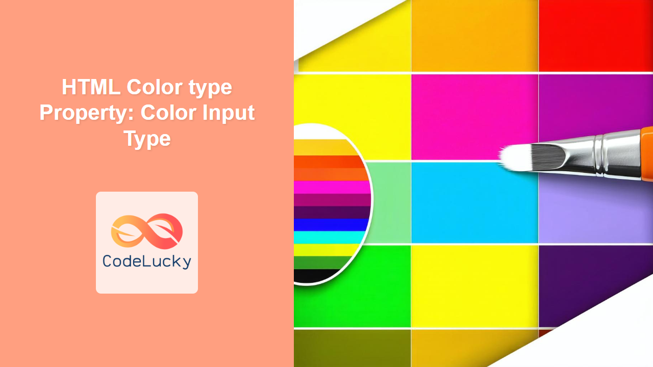 HTML Color type Property: Color Input Type - CodeLucky