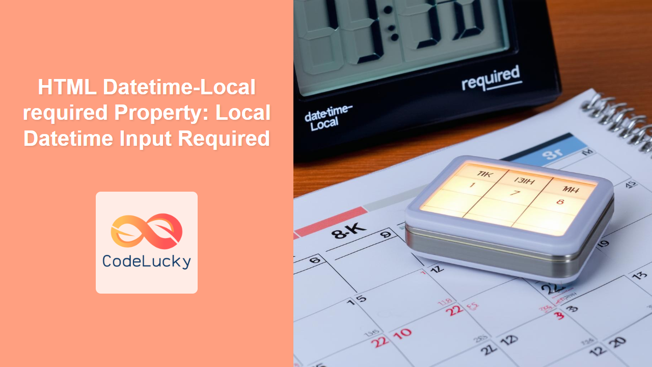 HTML Datetime-Local required Property: Local Datetime Input Required ...