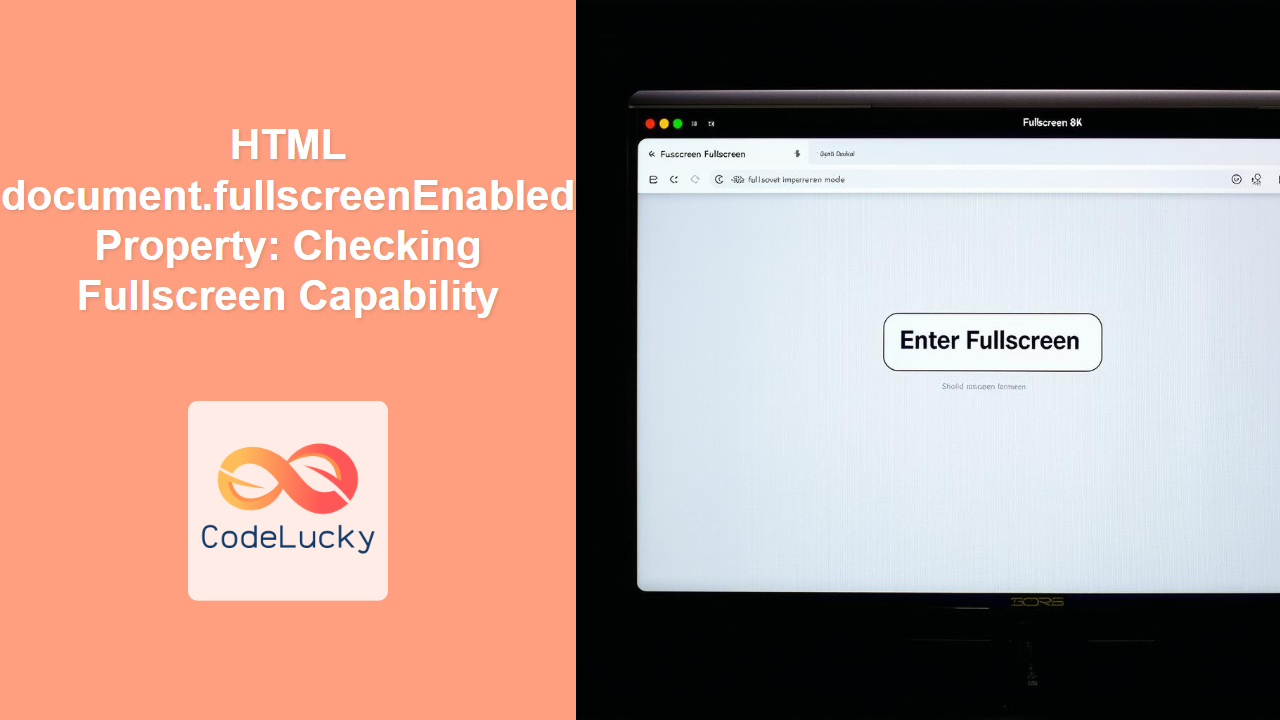 HTML document.fullscreenEnabled Property: Checking Fullscreen ...