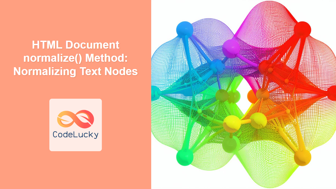 HTML Document normalize() Method: Normalizing Text Nodes - CodeLucky