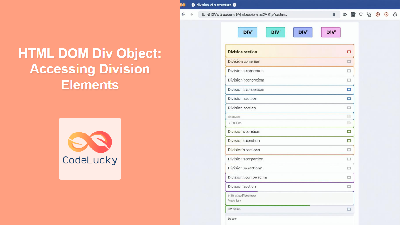 HTML DOM Div Object: Accessing Division Elements - CodeLucky