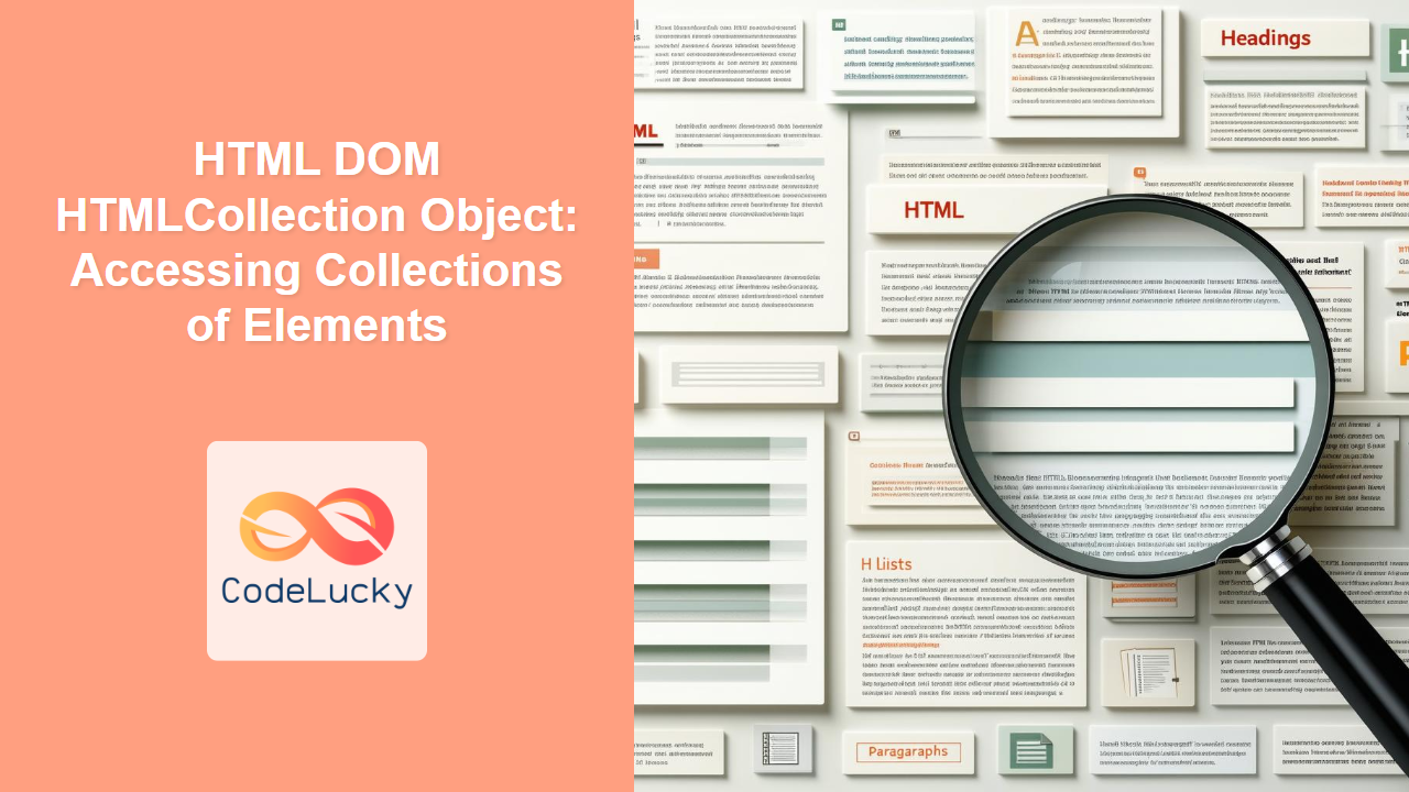 HTML DOM HTMLCollection Object: Accessing Collections of Elements - CodeLucky