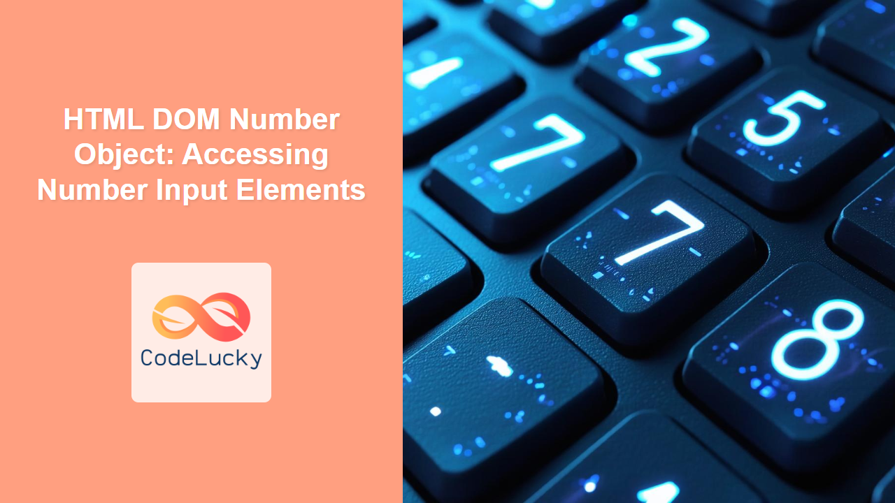 HTML DOM Number Object: Accessing Number Input Elements - CodeLucky
