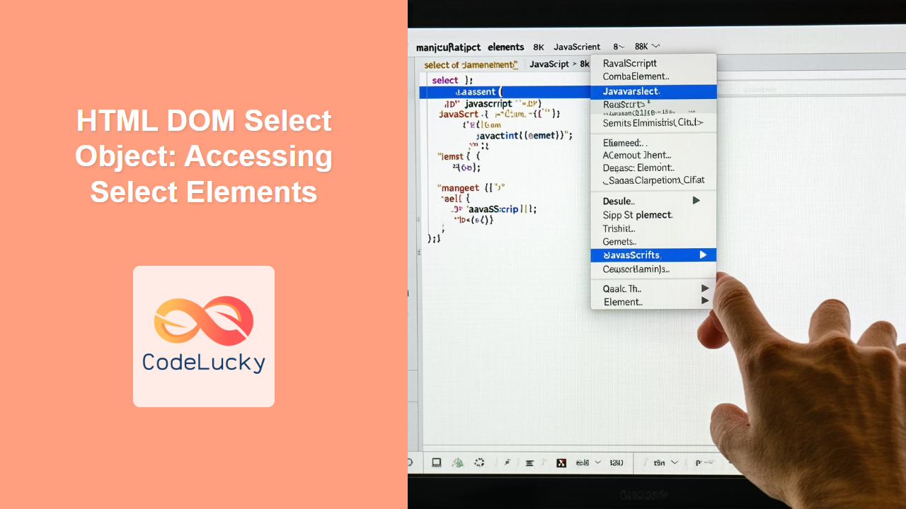 HTML DOM Select Object: Accessing Select Elements - CodeLucky