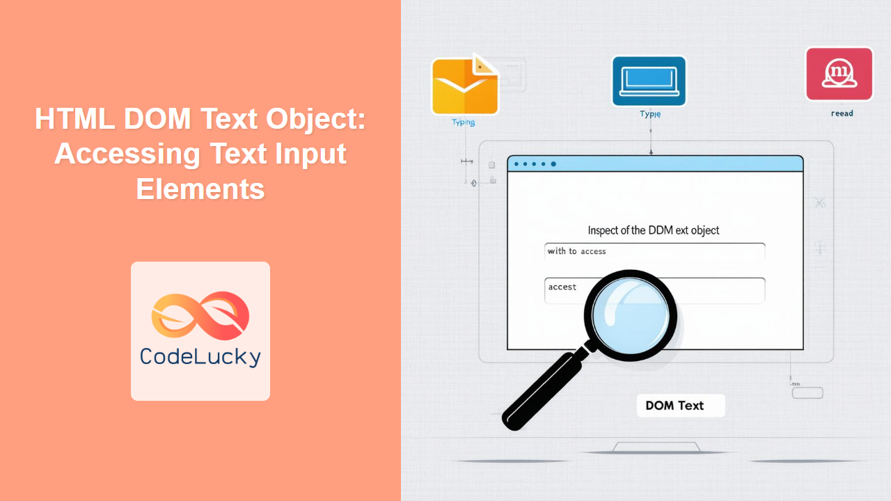 HTML DOM Text Object: Accessing Text Input Elements - CodeLucky