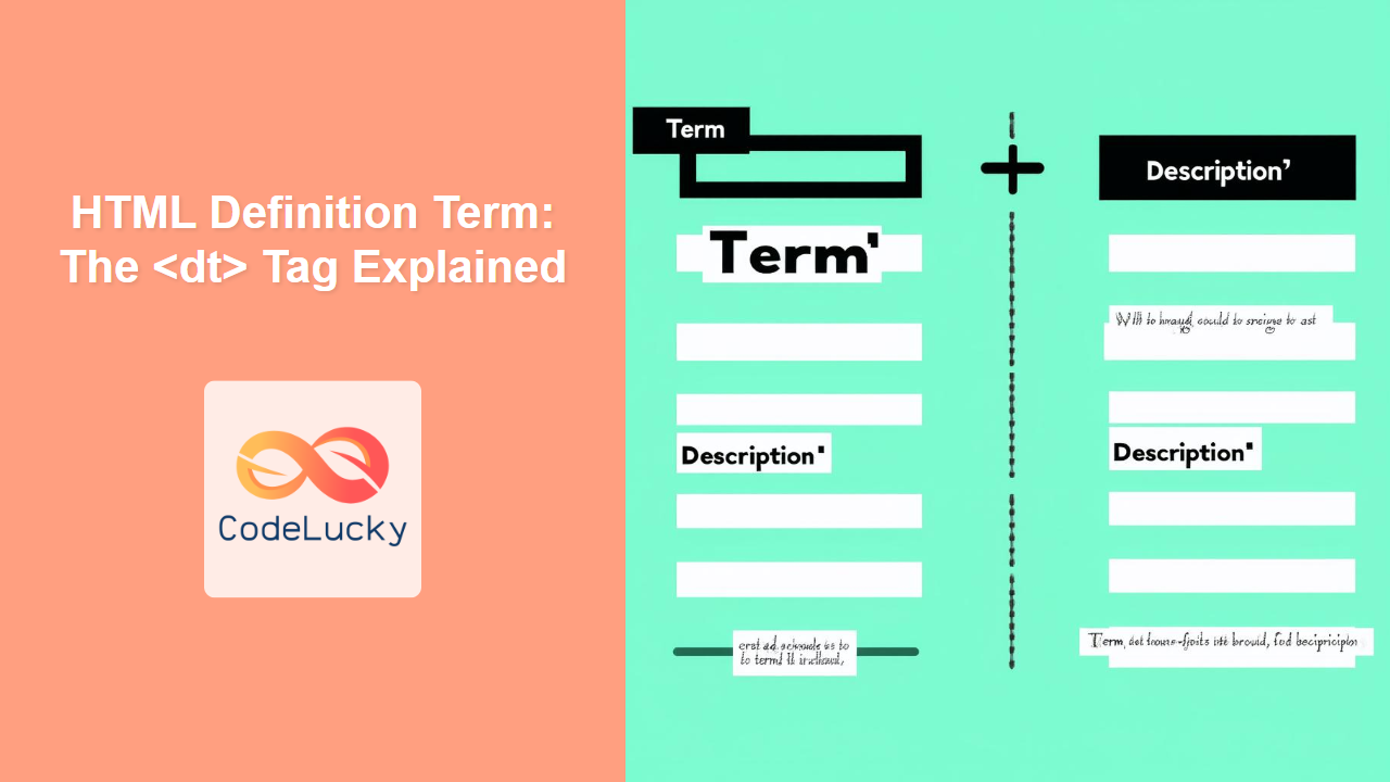 HTML Definition Term: The Tag Explained - CodeLucky
