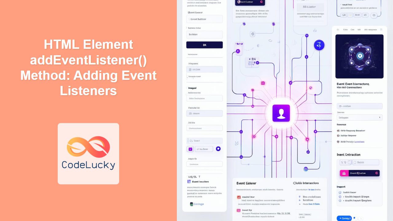 HTML Element addEventListener() Method: Adding Event Listeners - CodeLucky