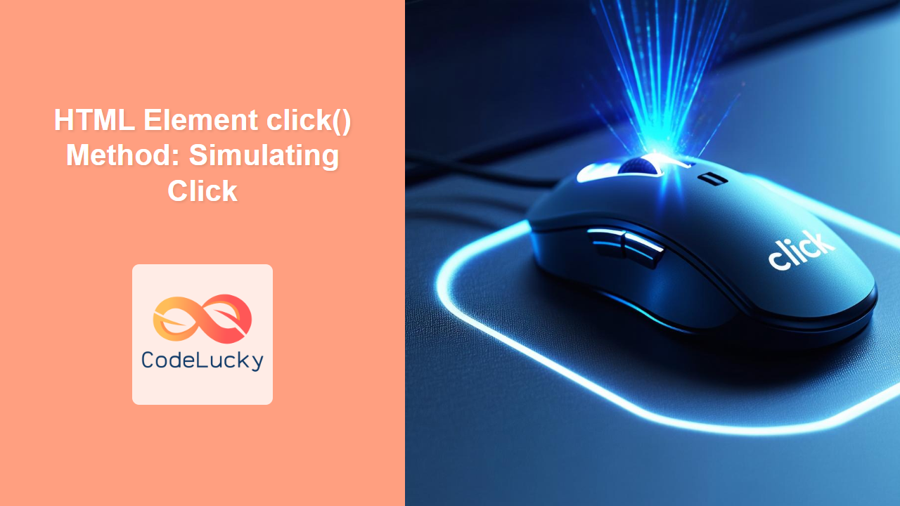 HTML Element click() Method: Simulating Click - CodeLucky