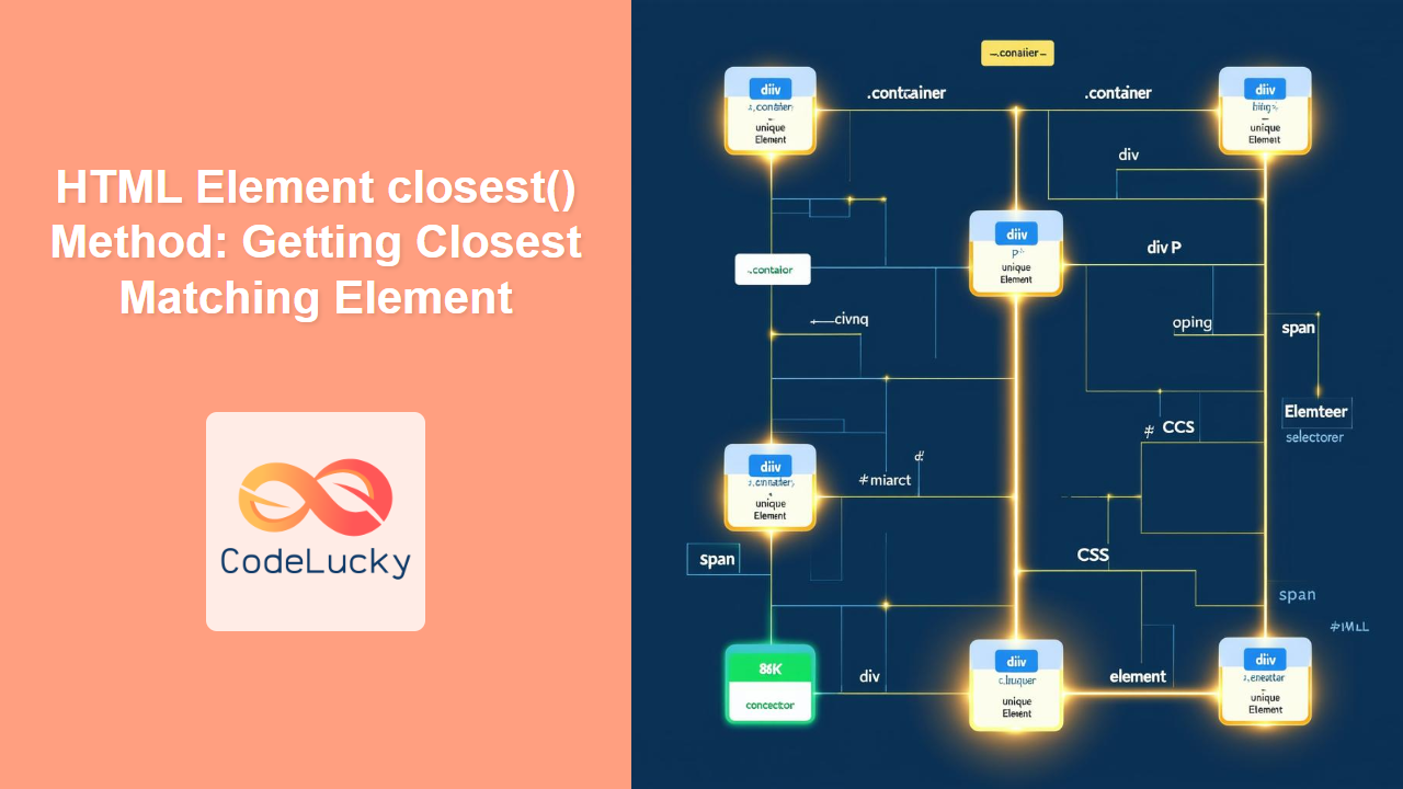 HTML Element closest() Method: Getting Closest Matching Element - CodeLucky