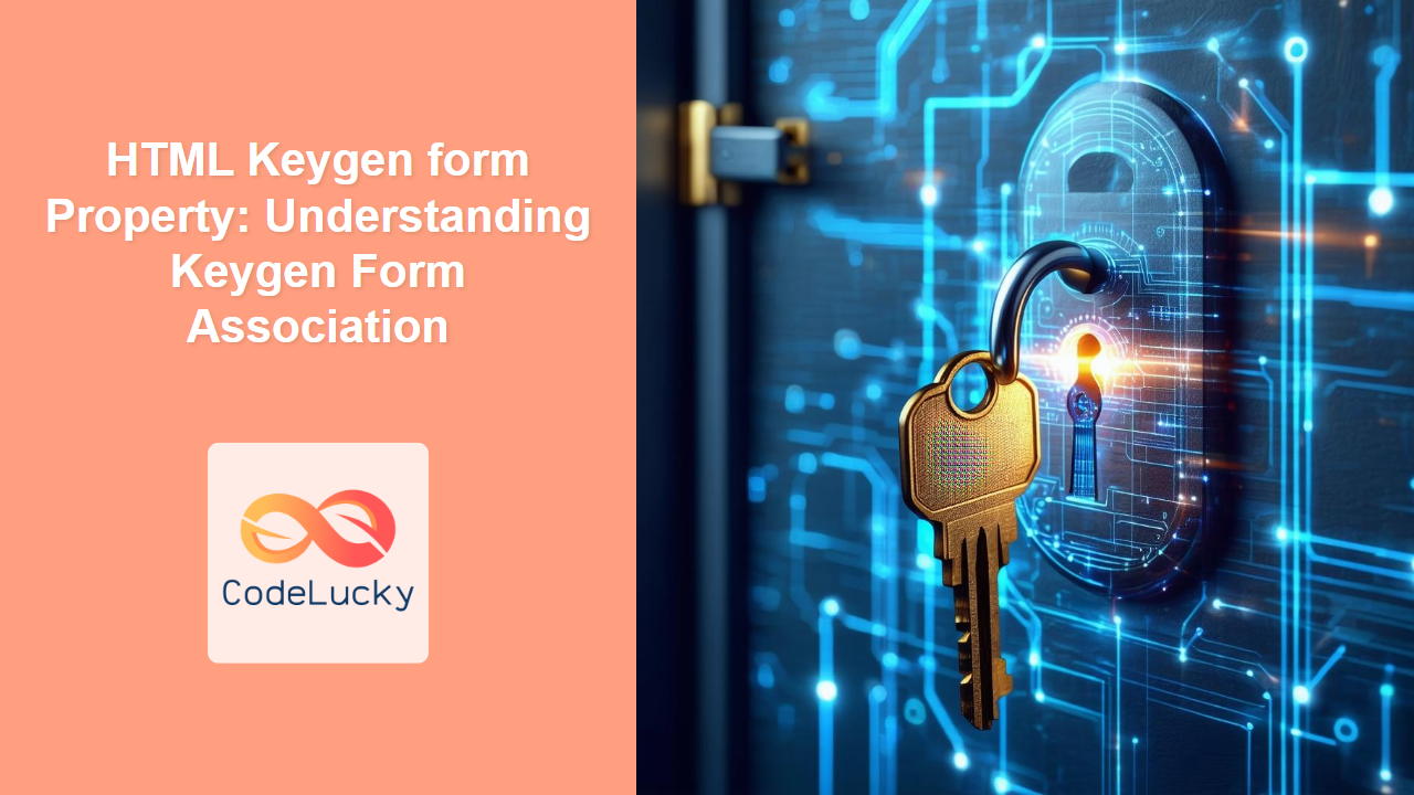 HTML Keygen form Property: Understanding Keygen Form Association ...