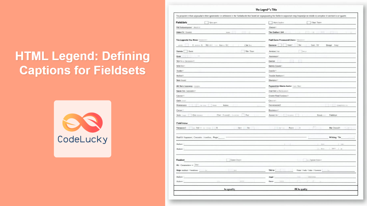 HTML Legend: Defining Captions for Fieldsets - CodeLucky