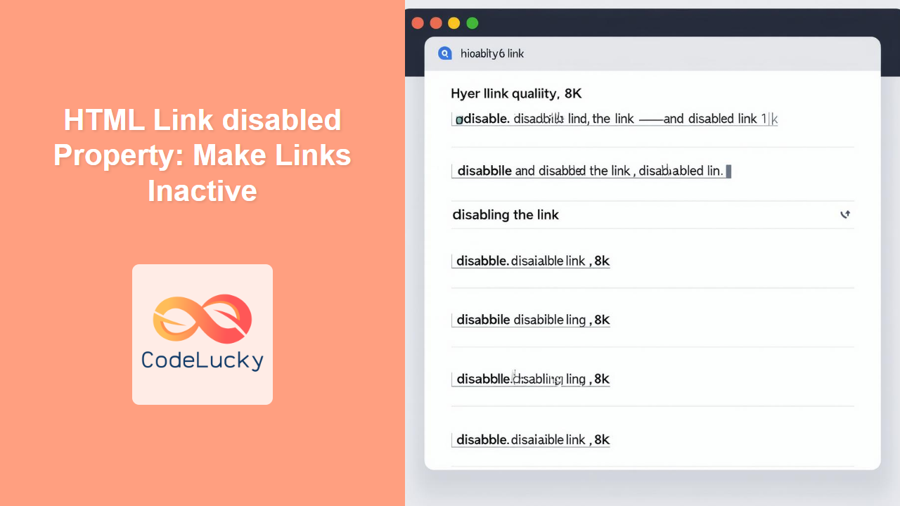 HTML Link disabled Property: Make Links Inactive - CodeLucky