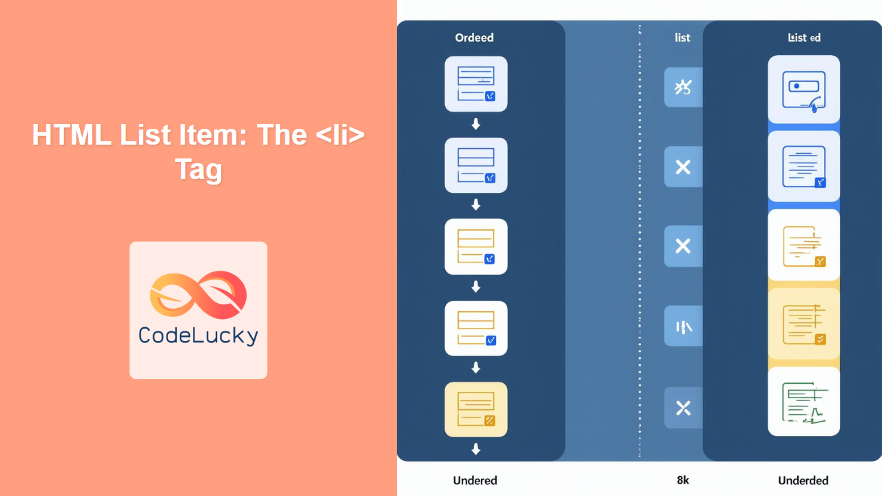 HTML List Item: The Tag - CodeLucky