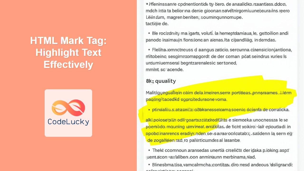 HTML Mark Tag: Highlight Text Effectively - CodeLucky