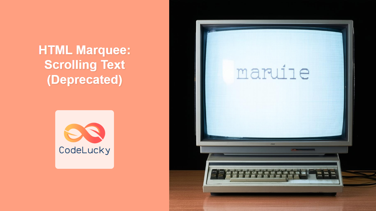 HTML Marquee: Scrolling Text (Deprecated) - CodeLucky