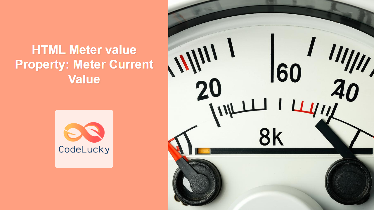 HTML Meter value Property: Meter Current Value - CodeLucky