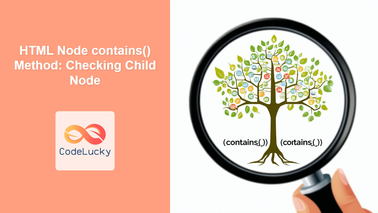HTML Node contains() Method: Checking Child Node - CodeLucky
