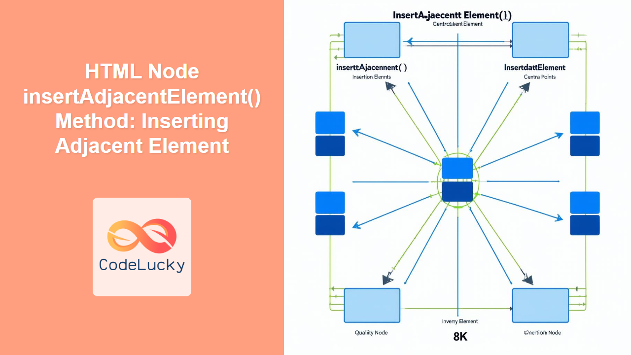 HTML Node insertAdjacentElement() Method: Inserting Adjacent Element - CodeLucky