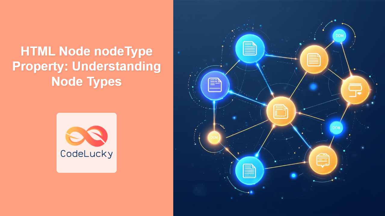 HTML Node nodeType Property: Understanding Node Types - CodeLucky