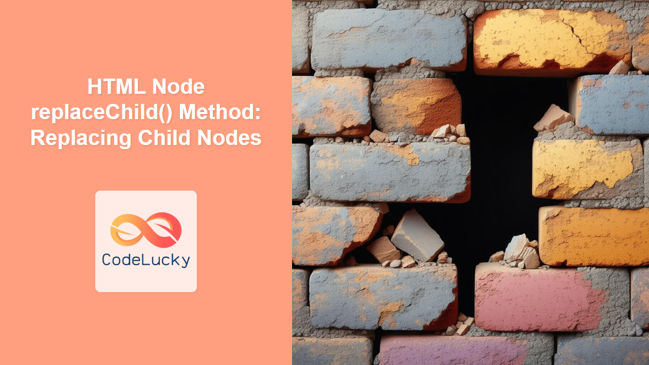 HTML Node replaceChild() Method: Replacing Child Nodes - CodeLucky