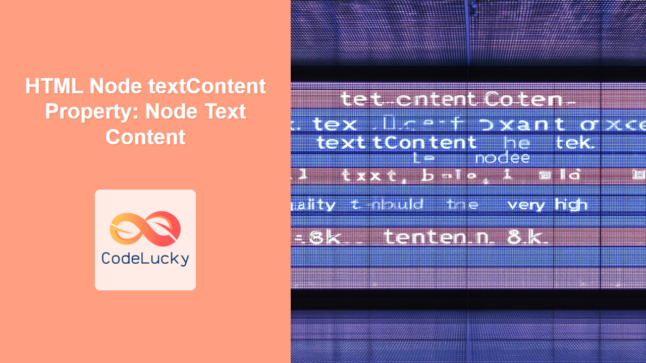 HTML Node textContent Property: Node Text Content - CodeLucky