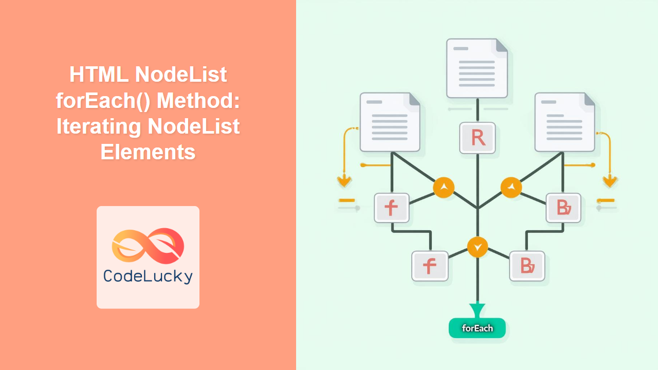 HTML NodeList forEach() Method: Iterating NodeList Elements - CodeLucky
