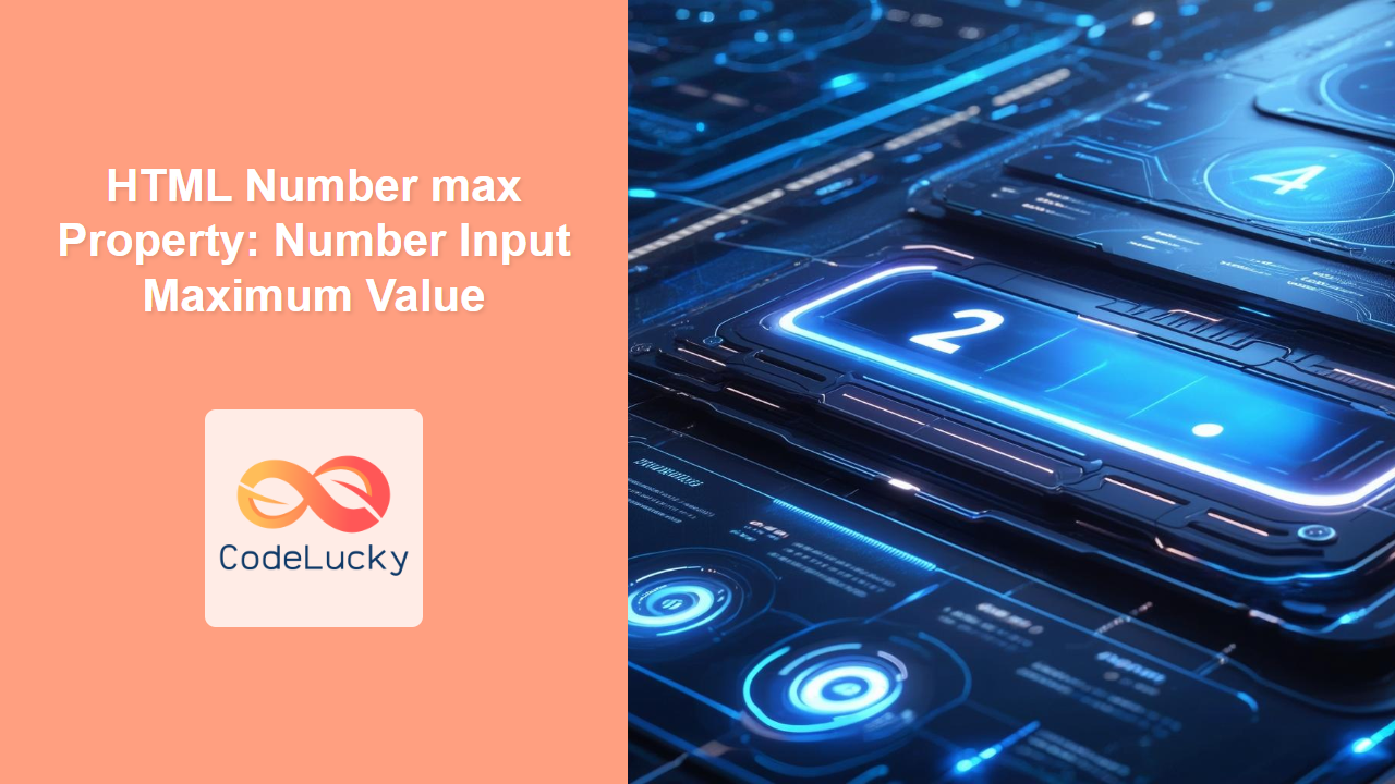 HTML Number max Property: Number Input Maximum Value - CodeLucky