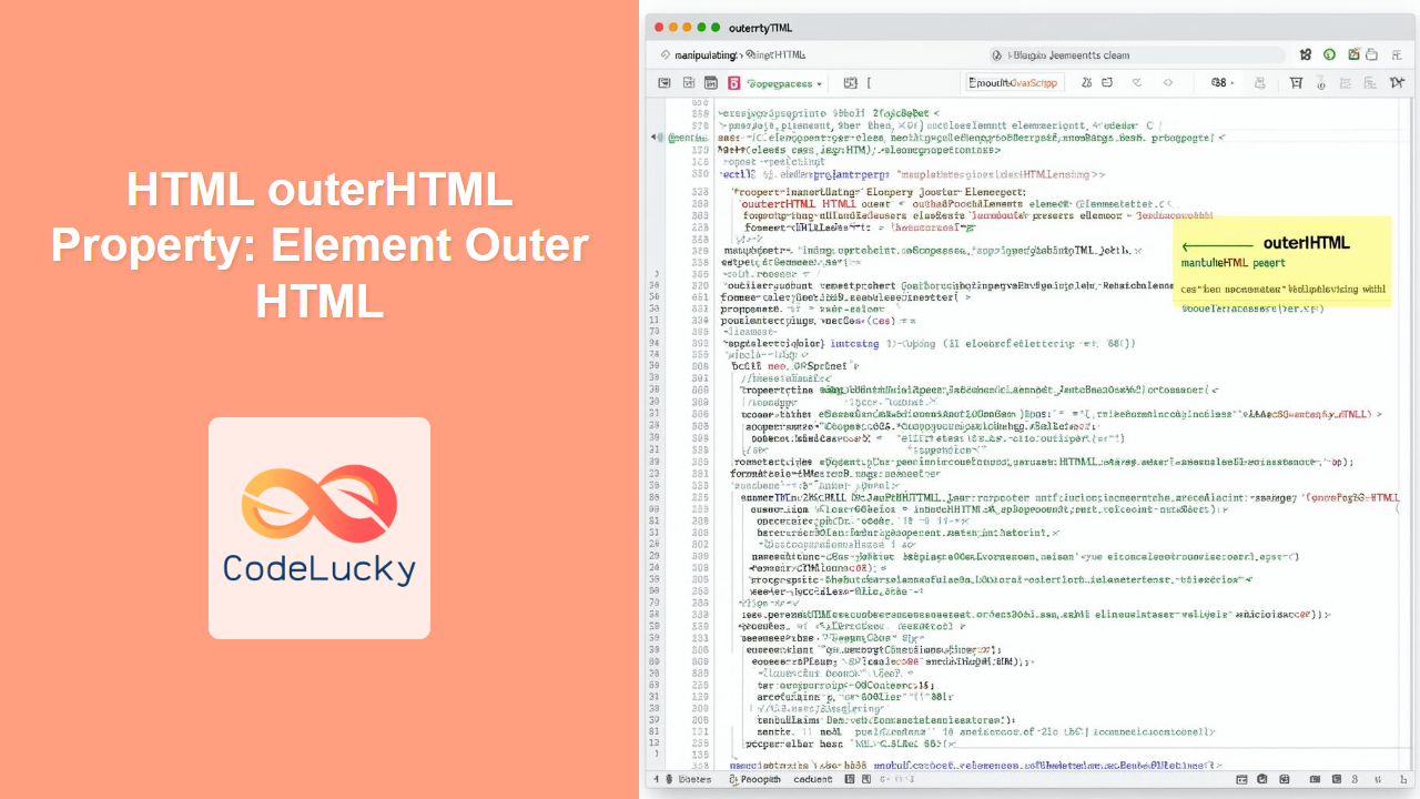 HTML outerHTML Property: Element Outer HTML - CodeLucky