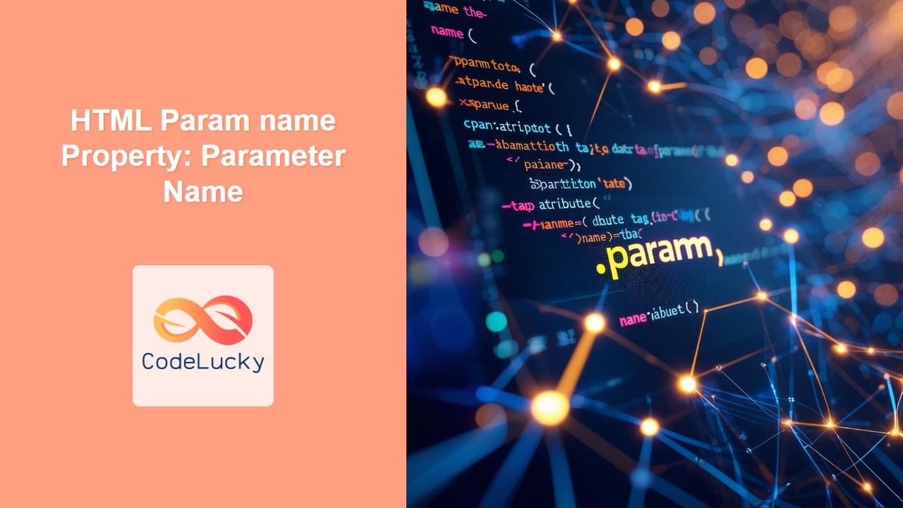 HTML Param name Property: Parameter Name - CodeLucky