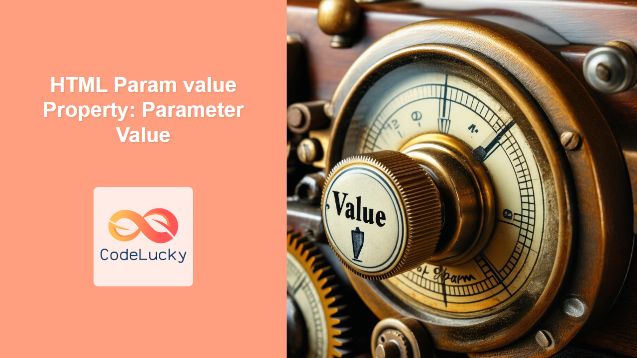 HTML Param value Property: Parameter Value - CodeLucky