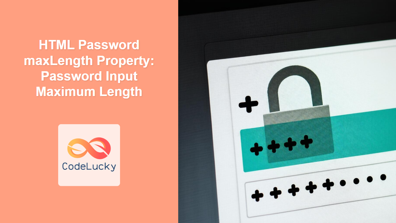 HTML Password maxLength Property: Password Input Maximum Length - CodeLucky